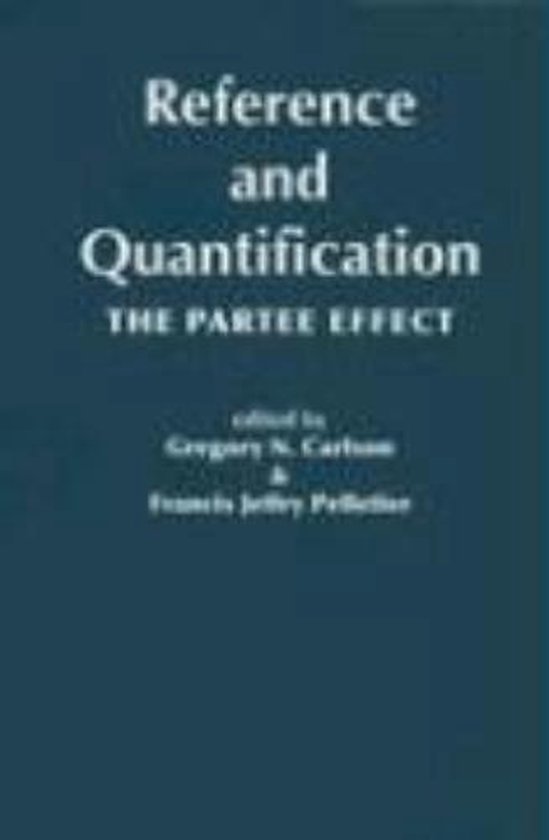 Reference and Quantification - The Partee Effect | 9781575865041 ...