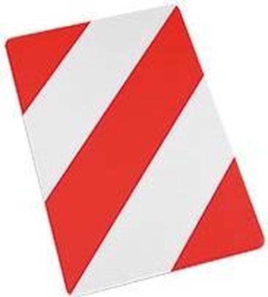 Rood wit markeringsbord vrachtwagen - retroreflecterend - plaatstaal ...
