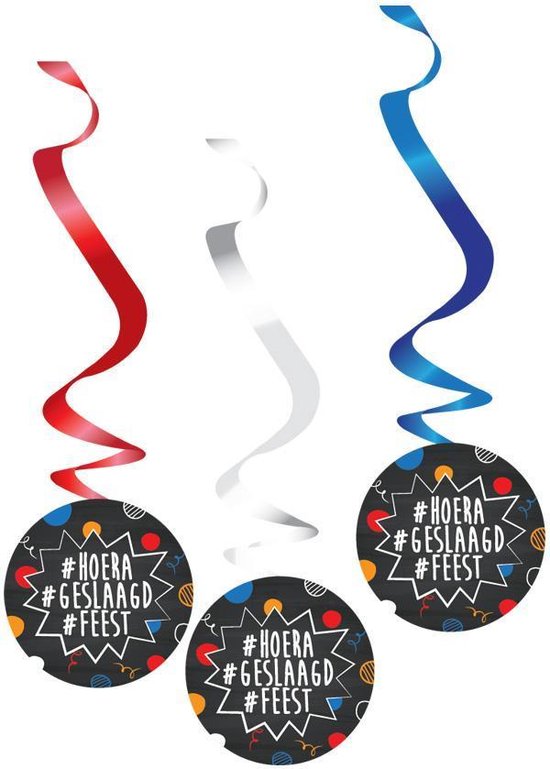 Hang decoratie Hoera Geslaagd Feest | bol