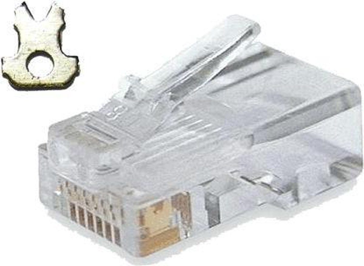 Modulaire RJ45 connector Cat6 (4stuks) | bol.com