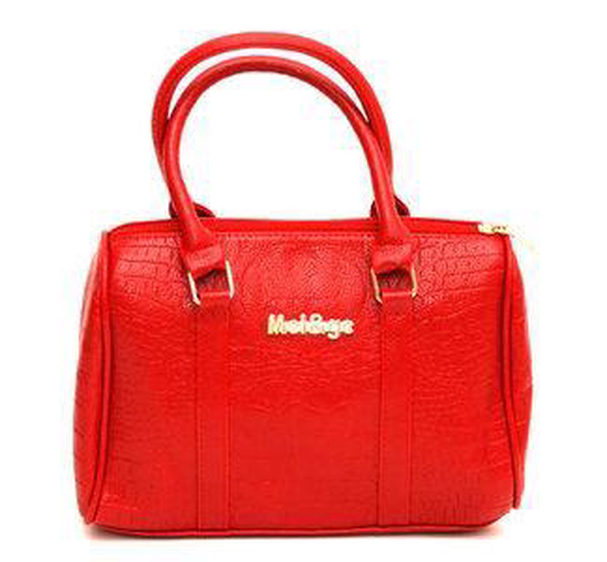 Rode handtas met krokodillen motief | bol.com