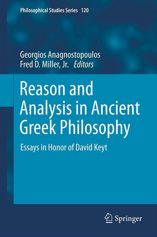 Philosophical Studies Series - Reason and Analysis in Ancient Greek Philosophy... | bol.com