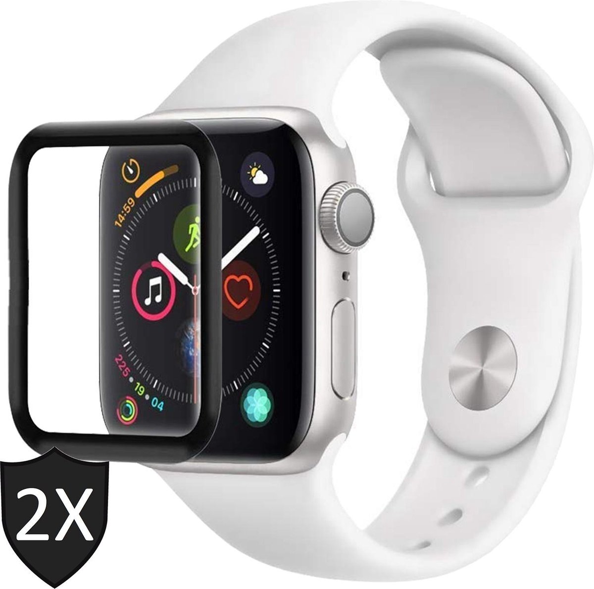 Apple Watch Series 5 (44 mm) Screenprotector - Tempered Glass Gehard ...