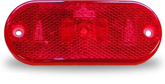 Jokon Markering LED SR2002 met Reflector Rechthoekig Opbouw Rood | bol