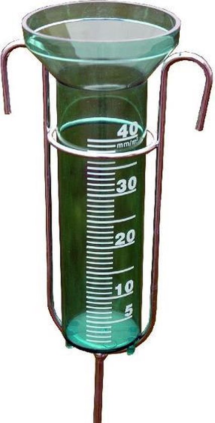 Middelwijk - Regenmeter Analoog - Groen - 110cm | bol