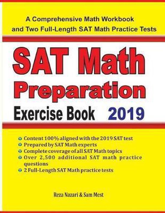 SAT Math Preparation Exercise Book, Reza Nazari | 9781646120291 ...