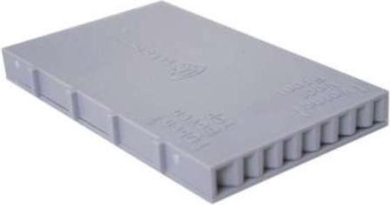 Stootvoegrooster grijs 60x100x10mm (hxdxb) | bol