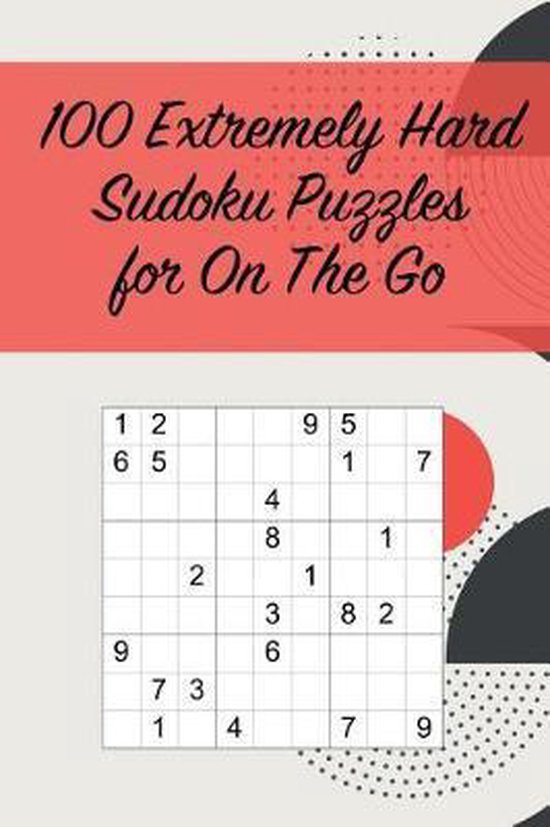 Small Sudoku Books- 100 Extremely Hard Sudoku Puzzles for On The Go ...