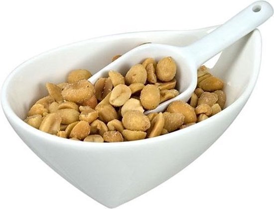 Cosy&Trendy - Nootjes schaal + schepje - ovaal - wit | bol