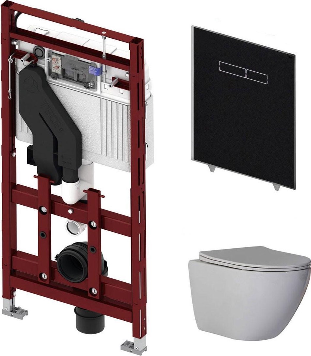 Tece 400 avec désodorisant - WC encastrable WC suspendu WC mural Shorty ...