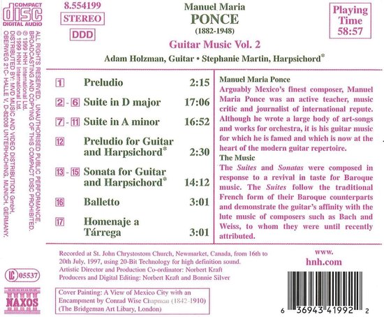 Adam Holzman & Stephanie Martin - Ponce: Guitar Music 2 (CD), Adam ...