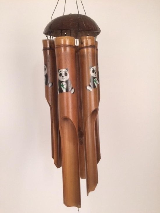 Bamboe windgong pandabeer 40cm | bol.com