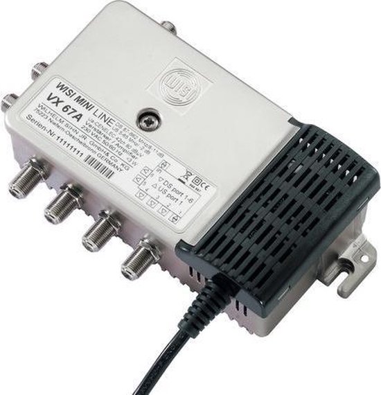 Wisi VX 67 A Zwart, Roestvrijstaal | bol