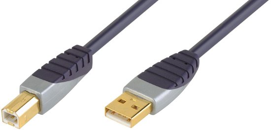 Bandridge - USB 2.0 A-B Kabel - Zwart - 2 meter | bol