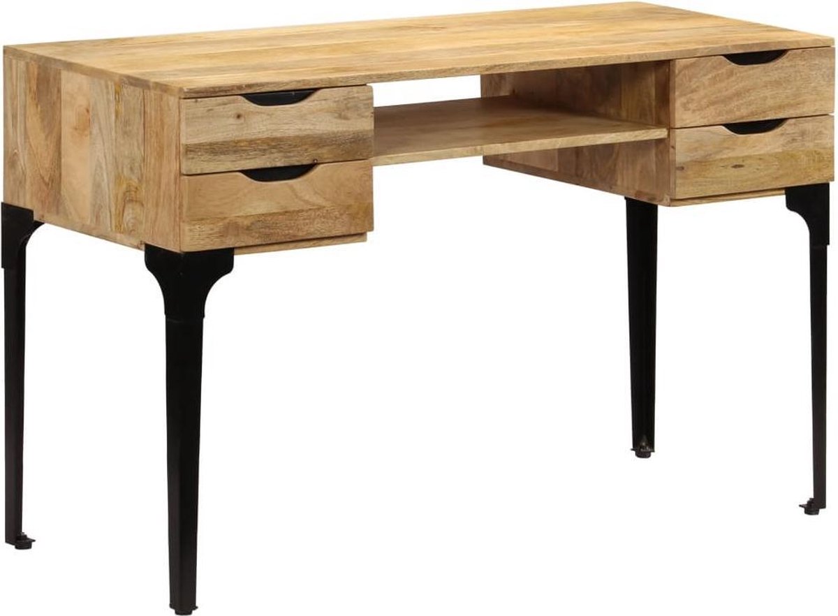 Computer bureau Massief Mango Hout (Incl organizer) - Computerbureau ...