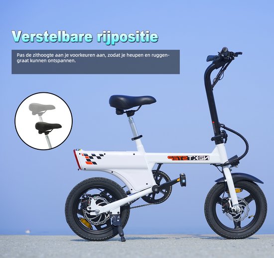 YEE GOO Elektrische Fiets - 250 W Motor - 36V 7,8Ah Batterij - 30-45 km ...