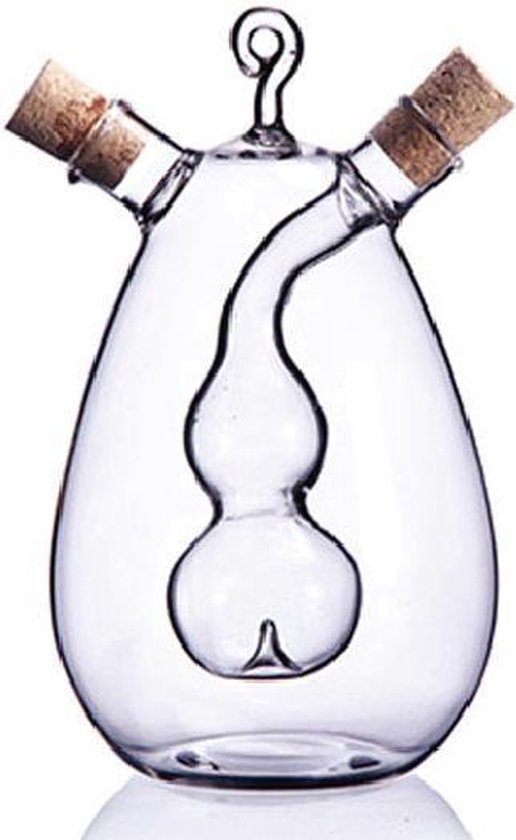 Olie- & Azijnstel – 2 in 1 -Olijfolie fles / Azijn fles – Olie azijn ...