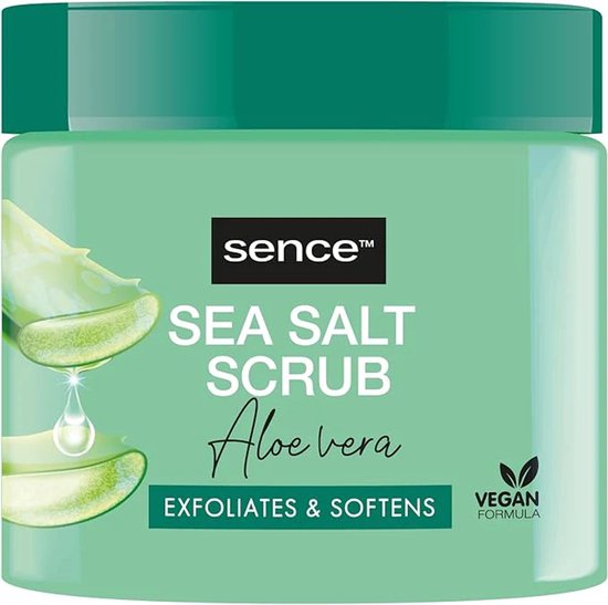 Sence Sea Salt Body Scrub - Aloe Vera - Zachte Verfrissende Peeling ...