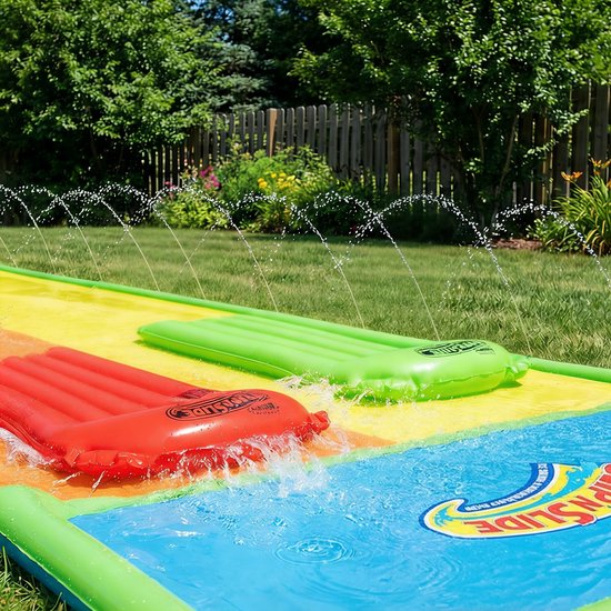 Slip 'N Slide Dubbele Waterglijbaan by Wham-o- 5,5m - Incl. Splashpool ...