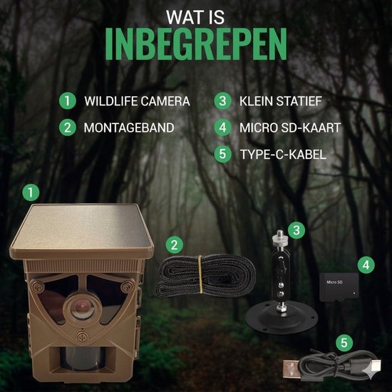 Berrot Wildcamera met Nachtzicht en Wifi - 60MP & 4K Ultra HD ...