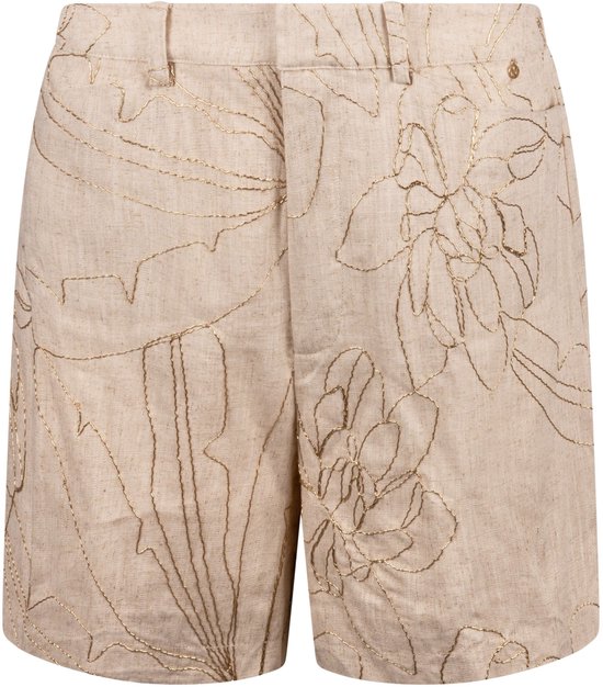 Nukus - Broek Zand Nukus Dagmar Short Embroidery Shorts Zand Nks09052 | bol