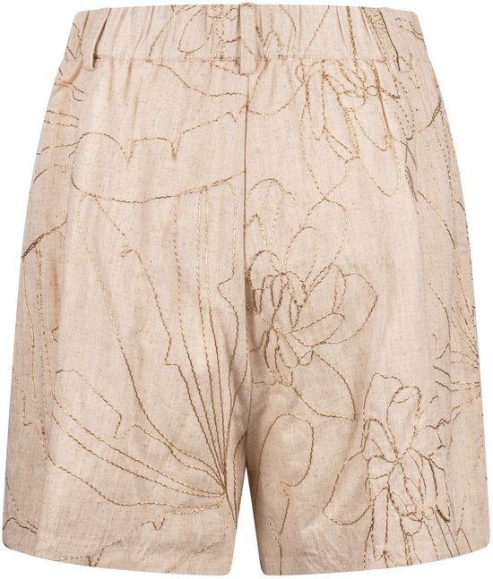 Nukus - Broek Zand Nukus Dagmar Short Embroidery Shorts Zand Nks09052 | bol