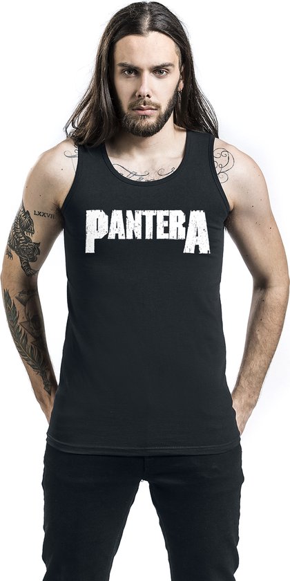 Pantera Logo Tanktop zwart L - Katoen - Band merch, Bands | bol