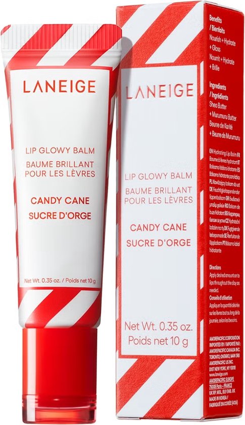 LANEIGE Lip Glowy Balm – Candy Cane (10g) | bol
