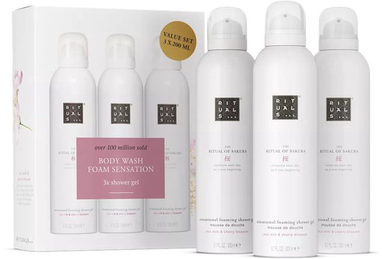 Rituals - Body Wash Foam Sensation 3 X Shower Gel - Ritual Of Sakura ...