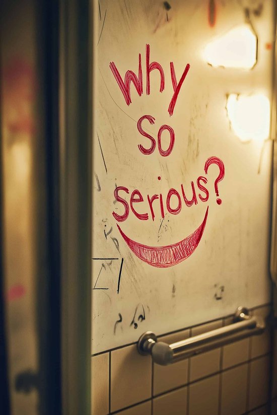 Why So Serious Poster | Waarom Zo Serieus Poster | Tekst Poster | Quote ...
