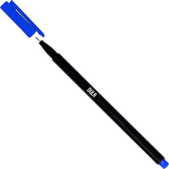 DULA Fineliners blauw 0.4mm - Fineliner set - Blauwe pen - Tekenen ...