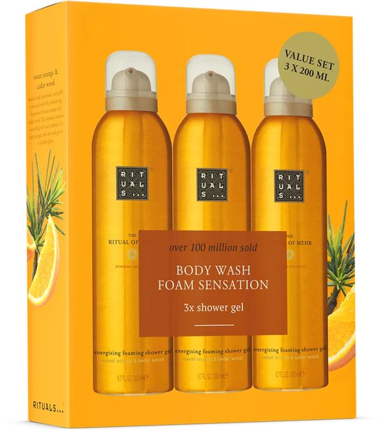 Rituals - Value Set 3 x 200 ml - Body Wash Foam Shower Gel - Ritual Of ...