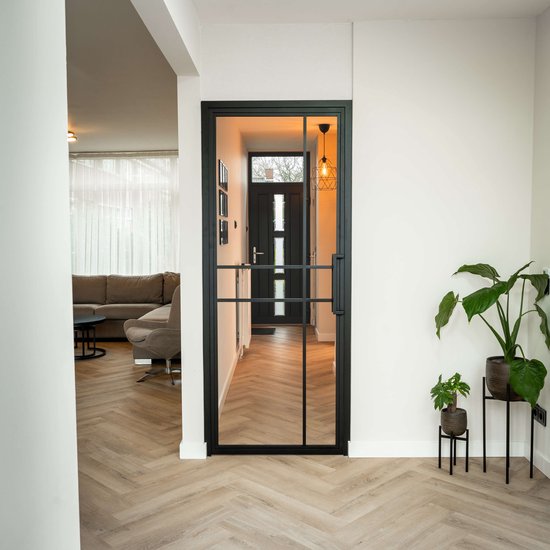 Stalen Binnendeur Helder Glas 6 Vlaks Incl. Kozijn - 211,5 x 83,0 ...