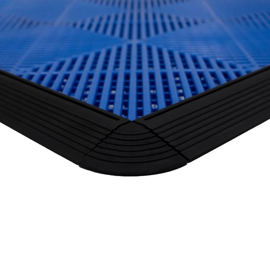 Modulaire Geventileerde Vloer 120 Zwart & 120 Blauw met Randen ...