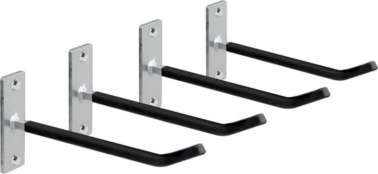 Set van 4 wielhangers voor aan de muur | Ideaal voor het opbergen van ...