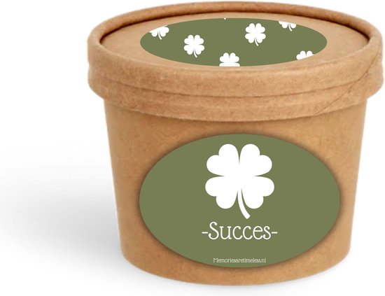 Succes cadeautje - Waxinelichtjes in een potje - Succes wensen - Examen - Nieuwe baan... | bol