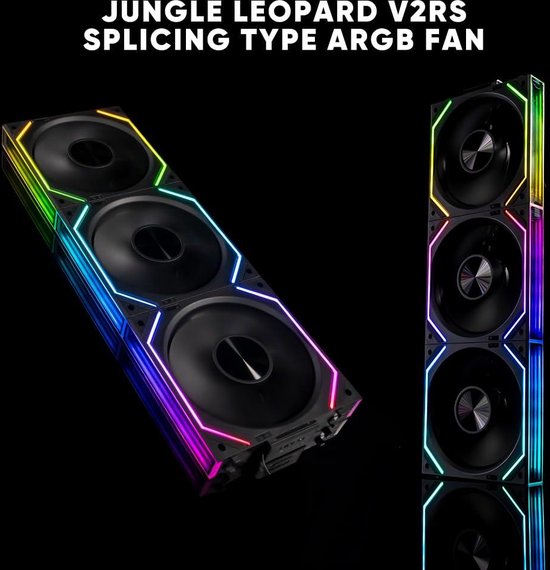 Interstellar V2RS ARGB Triple Pack - Ventilatorverlichting - Zwart | bol