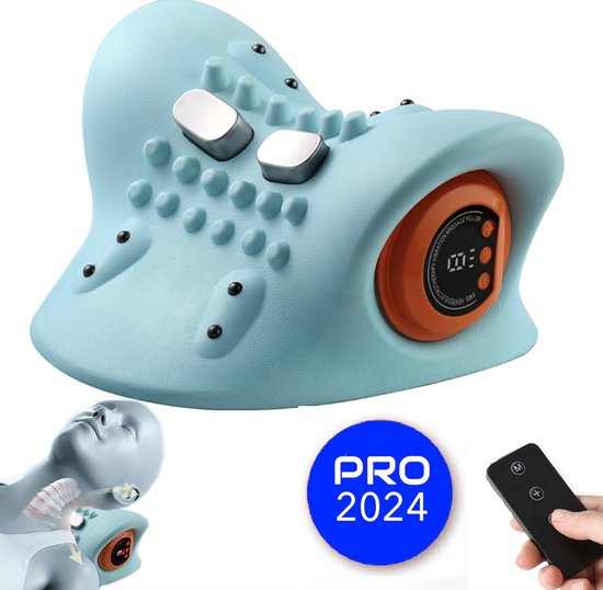 Nekmassage Apparaat 4-in-1 - Nekklachten - Rugklachten - Nekstretch ...