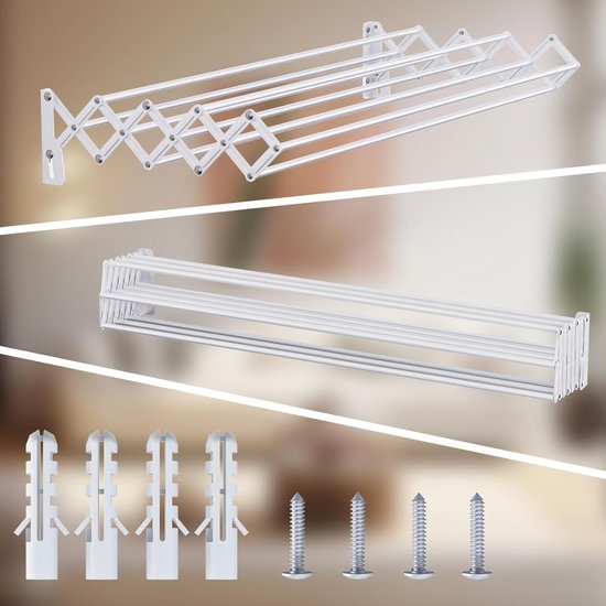 Uittrekbaar Muur Wasrek - 80 cm - Geschikt voor Binnen & Buiten ...