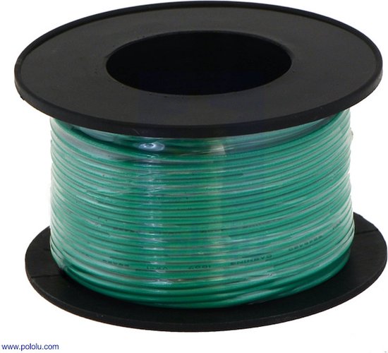 Stranded Wire 20 AWG 12 meter in de kleur Groen | bol