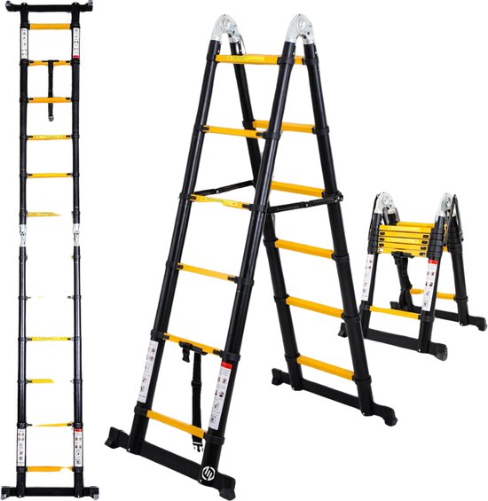 Equivera Huishoudtrap 6 Treden - Keukentrap - Trap Ladder ...