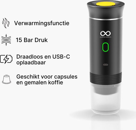 BrewMate 3-in-1 Draagbare Espressomachine – Geschikt voor Capsules ...