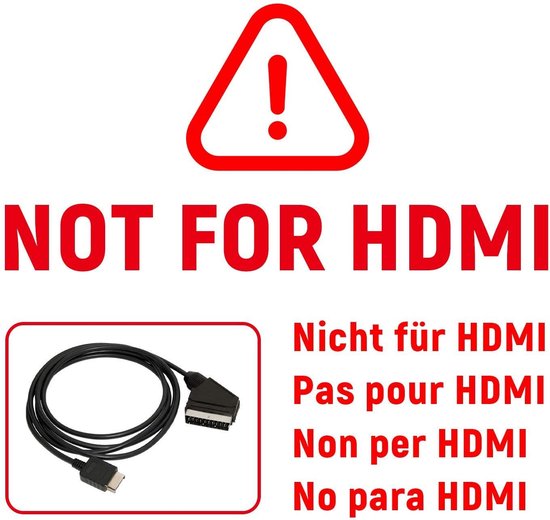 Scart kabel AV-kabel met kleurendoos voor PS3 PAL PS2-PSOne - RGB-Kabel ...