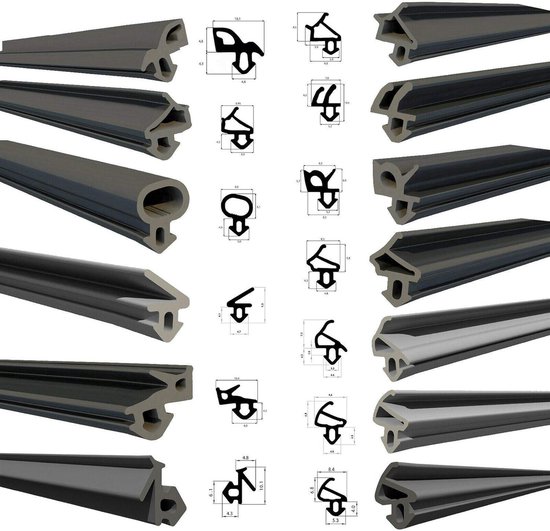 Raamafdichting zwart rubberen afdichtingstape - S-900 LB - Kunststof ...