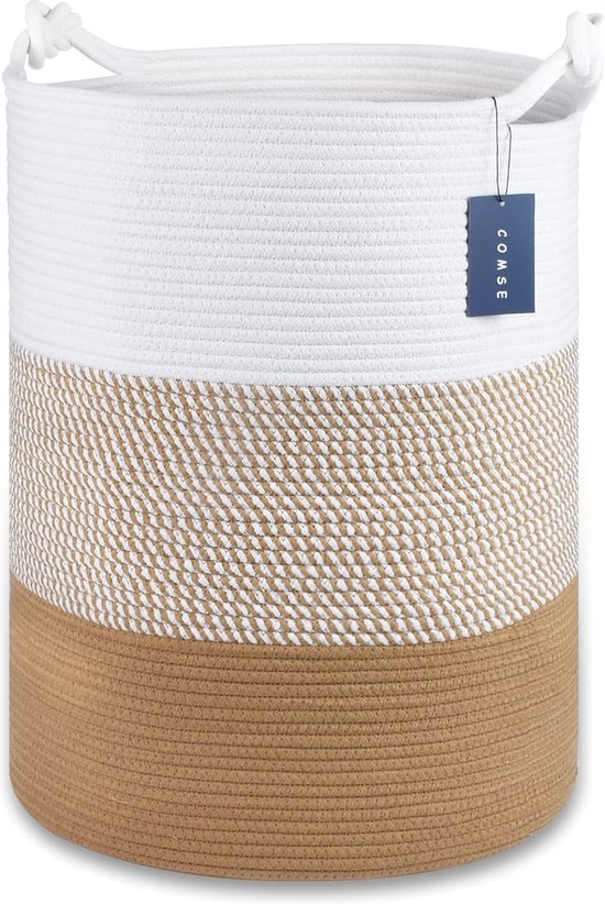 Extra Grote Opbergmand - Katoenen Touw Mand voor Was, Speelgoed en ...