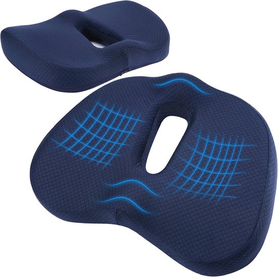 Ergonomisch Zitkussen van Traagschuim voor Rugpijn en Stuitbeen ...
