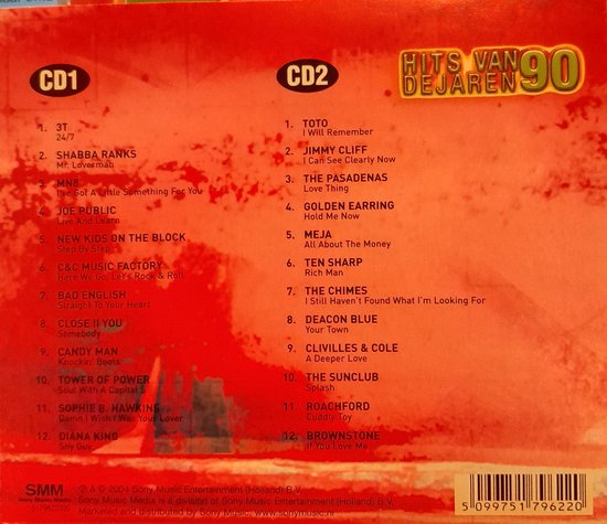 Hits Van De Jaren 90 - Dubbel Cd | CD (album) | Muziek | bol