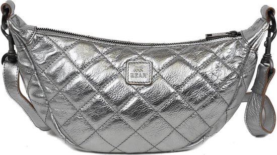 Sac à bandoulière en cuir Laura Bear Design - Argent | bol