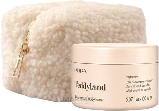 Pupa Teddyland Bodybutter set teddy pouch Oat milk and Vanilla | bol