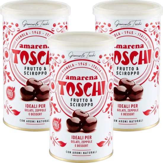 Toschi® | 3 x 400 gram Amarena Frutto & Sciroppo | Garnering ...